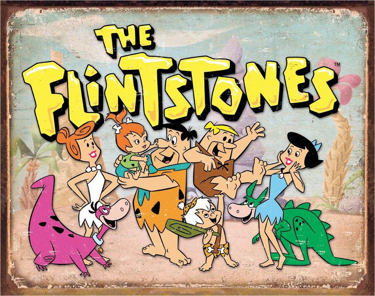 Flintstones Family Retro - 1853 – Gjafabúðin